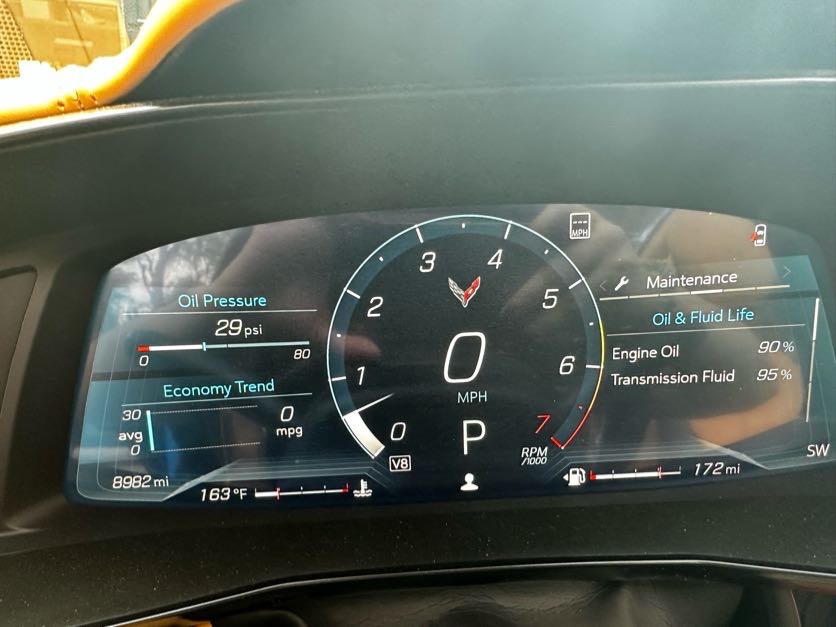 2022 Corvette Stingray Speedometer
