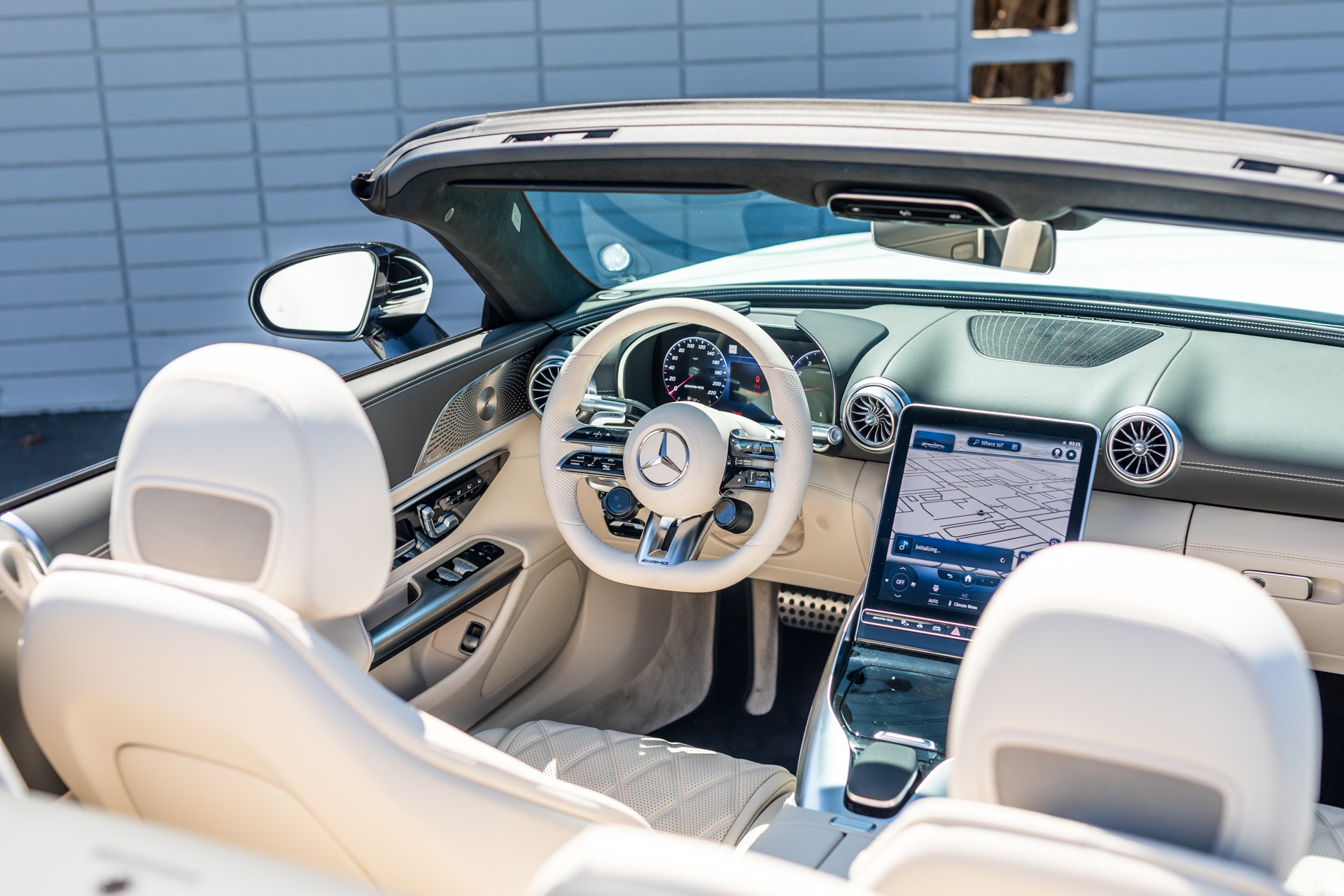 Mercedes Convertible Beige Interior