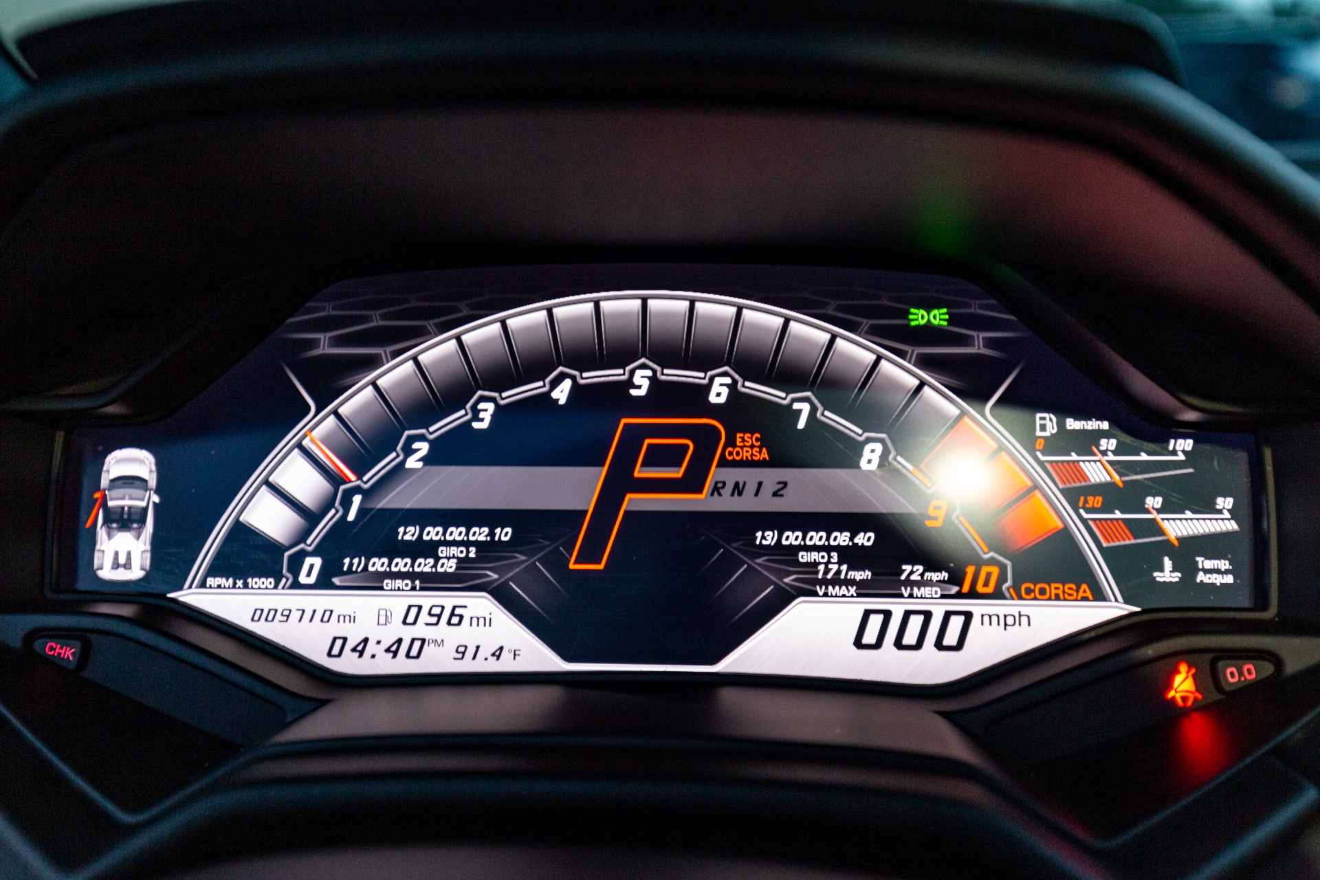 Lamborghini Huracan Speedometer
