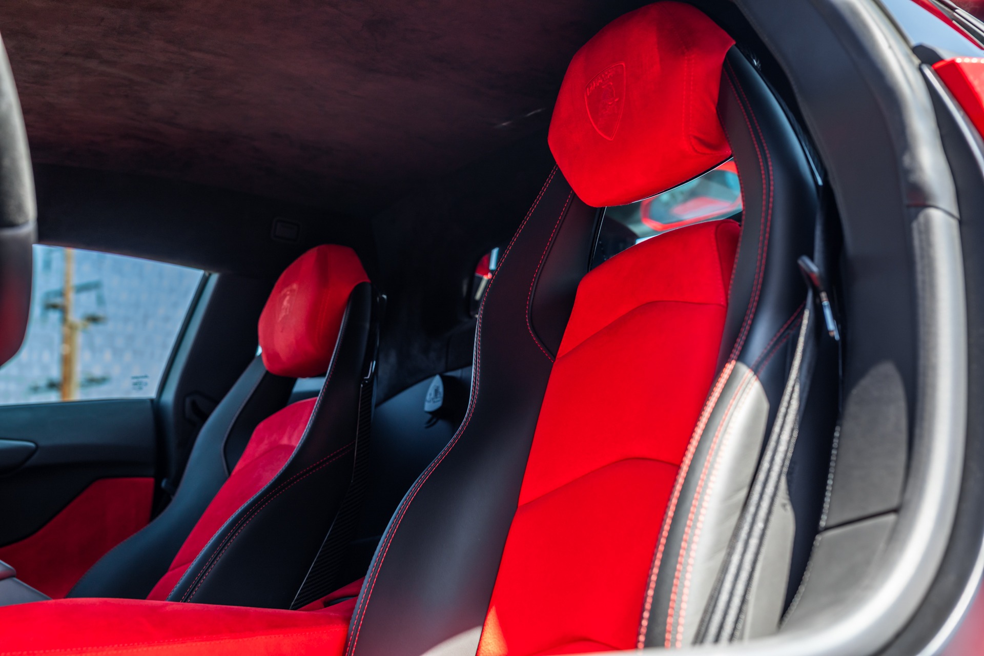 Lamborghini Aventador Red Interior