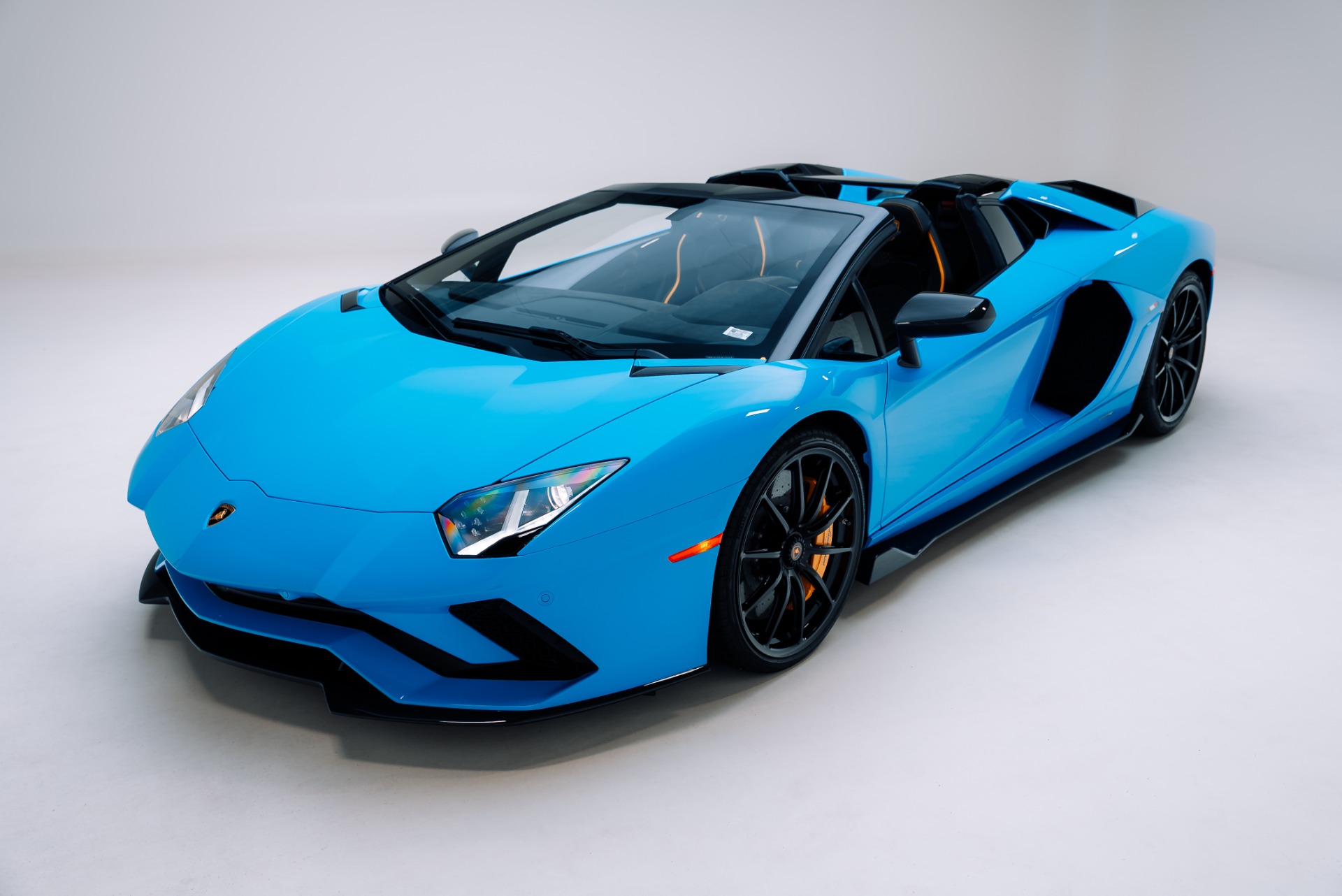 Teal Lamborghini Aventador