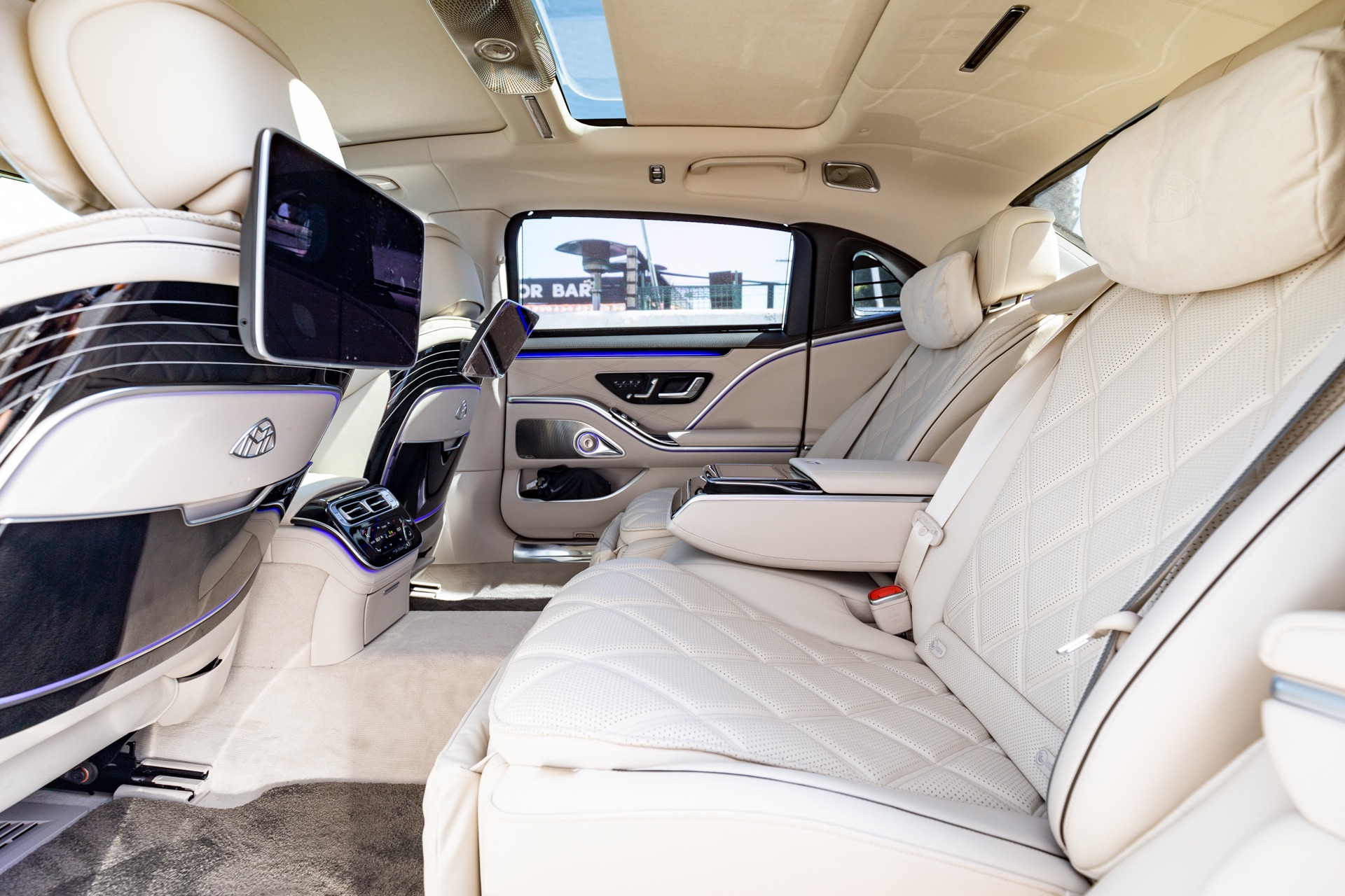 2022 S Class Rear Interior